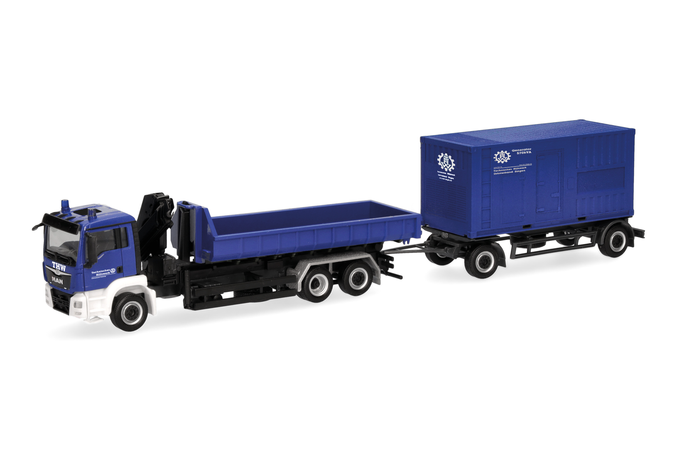 MBSK Modellbau Studio Kaiserberg - MAN TGS M WLF mit Anhänger THW ...